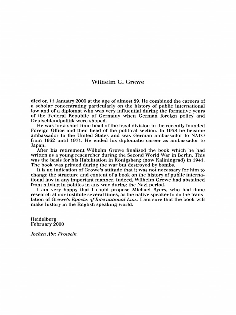 Wilhelm G. Grewe - Michael Byers - The Epochs of International Law-De ...