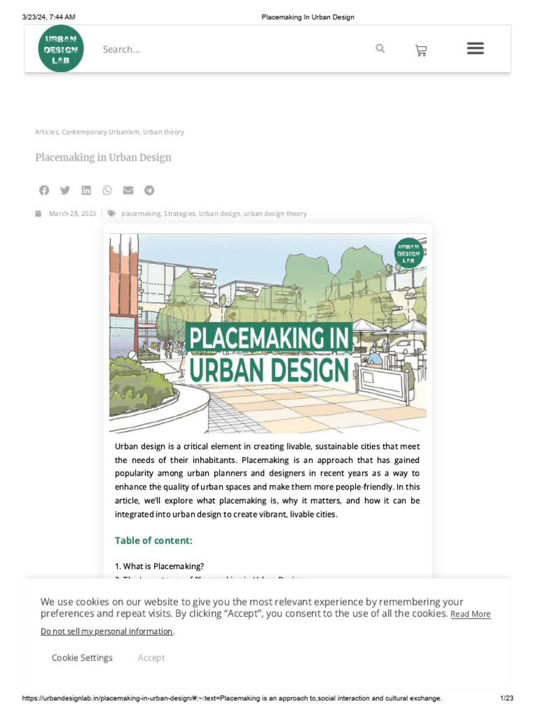Urban Placemaking Essentials | PDF | Urban Design | Green Infrastructure