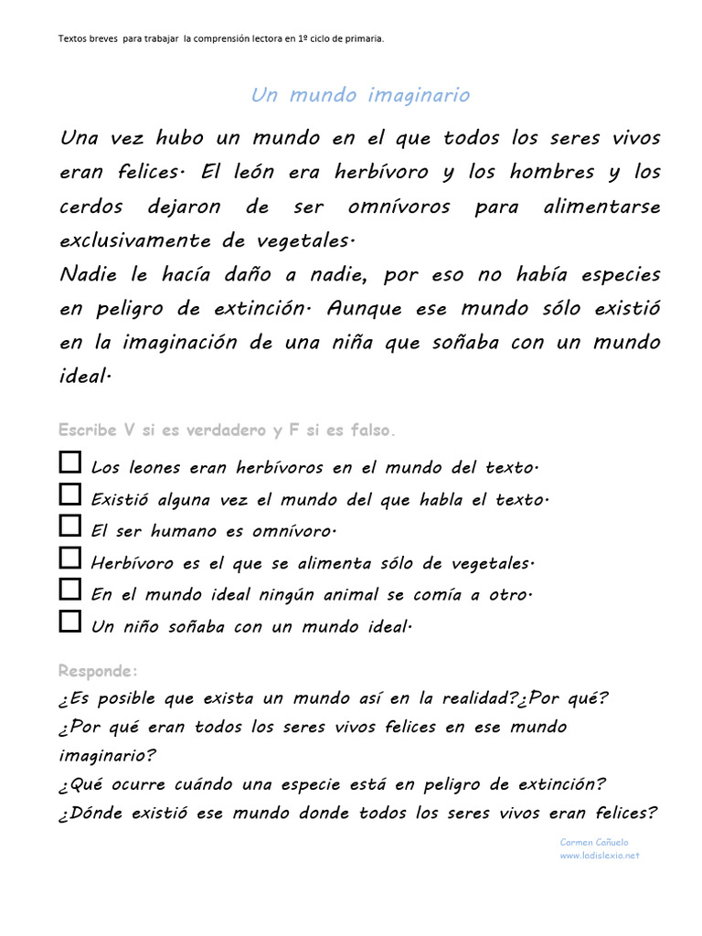 Comprensi N Lectora Textos Breves 2 | PDF