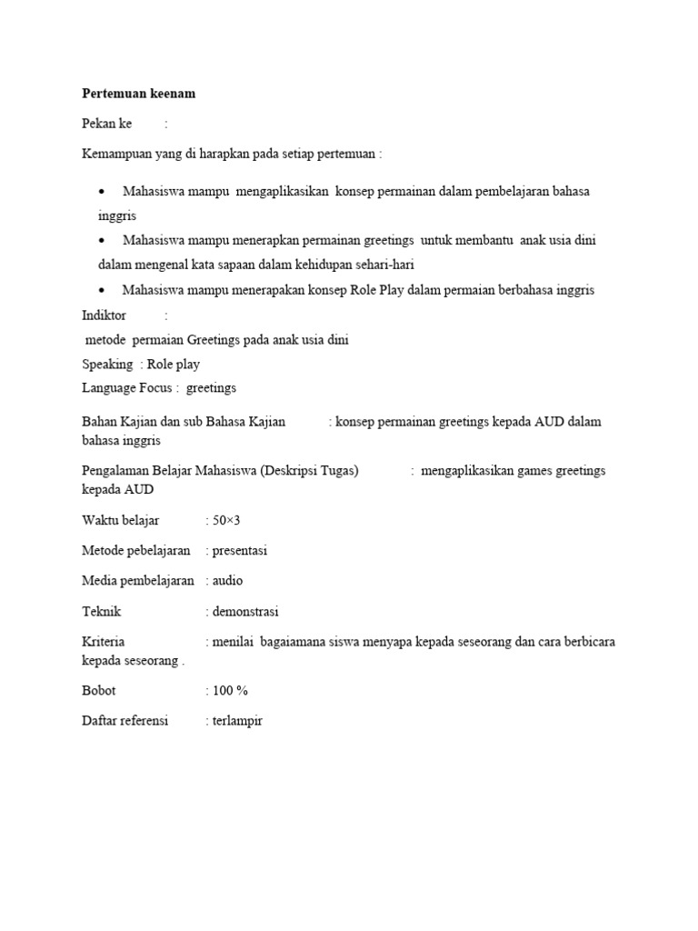 Silabus Esp Terbaru | PDF