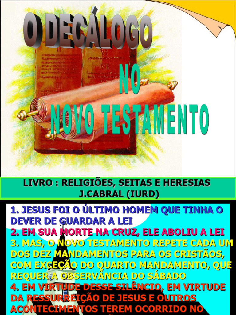 Os 10 Mandamentos No Nt Pdf Os Dez Mandamentos Shabat
