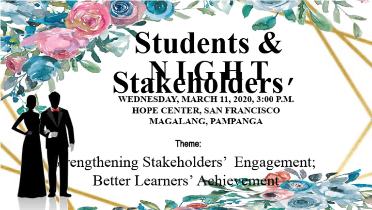 Students & Stakeholders' Night 2020 | PDF | Social Science