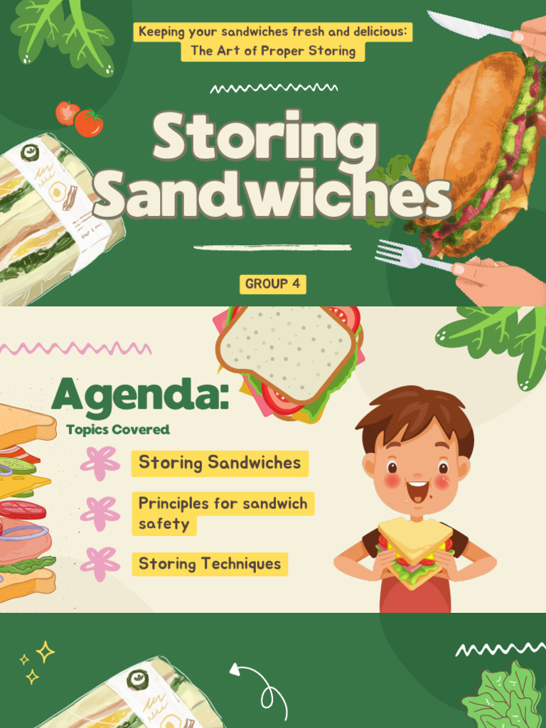 Group 3 Tle Storing Sandwiches | PDF | Refrigeration | Shelf Life