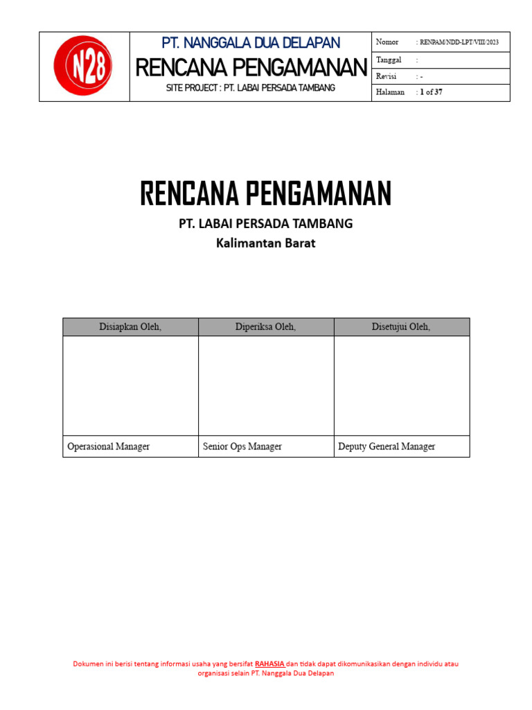 Renpam LPT Kalbar | PDF