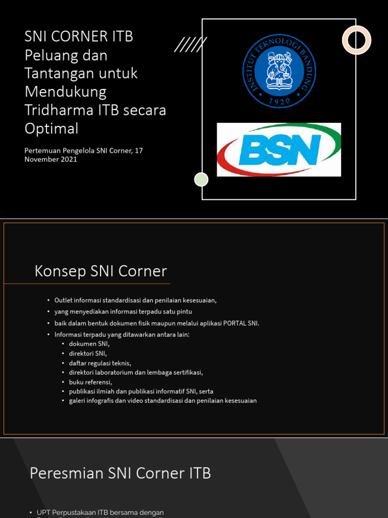 SNI Corner ITB | PDF | Komputer | Teknologi & Rekayasa