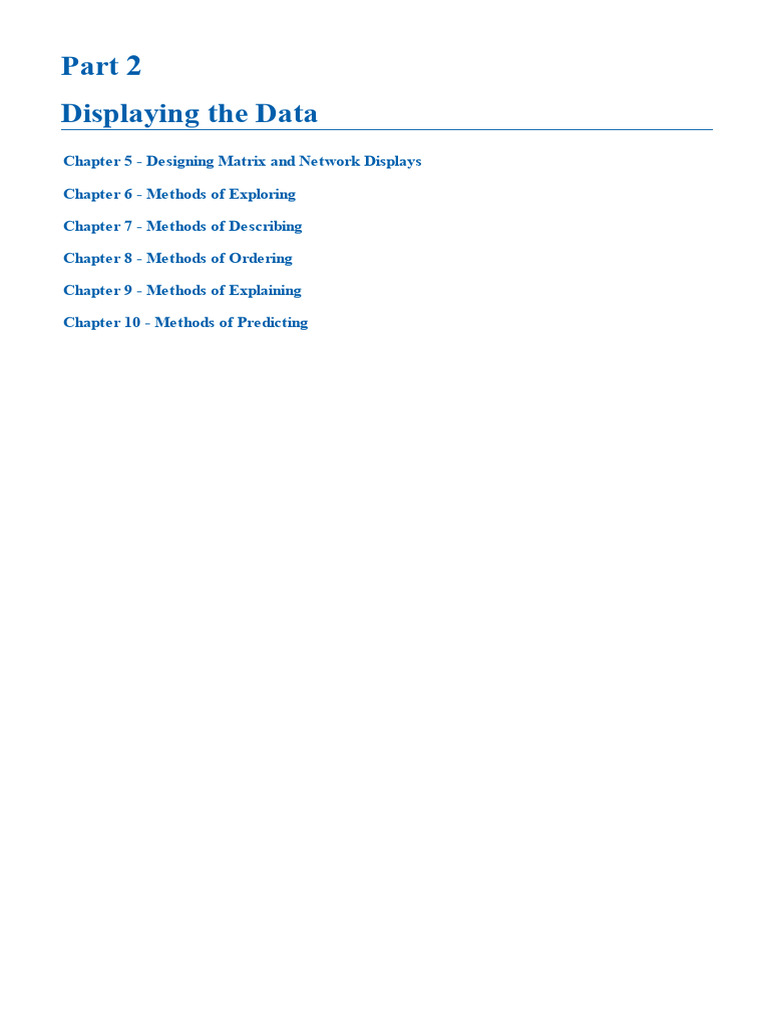 Designing Matrix and Network Displays | PDF | Data Analysis | Matrix ...
