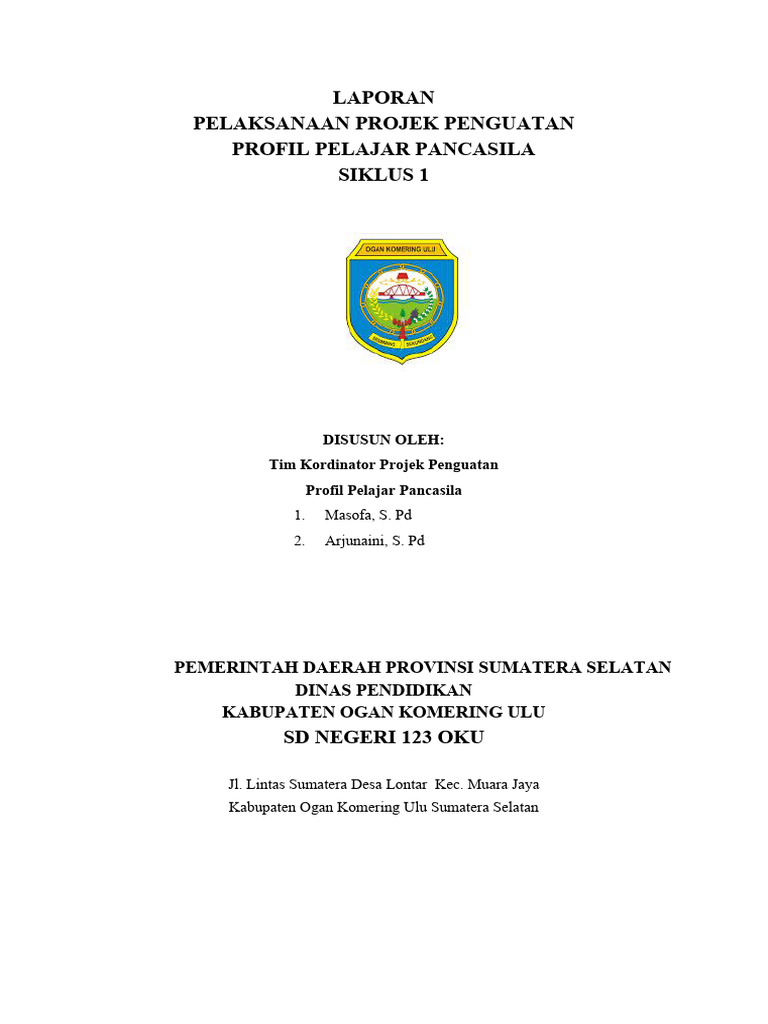 Laporan p5 Kelas 1 | PDF