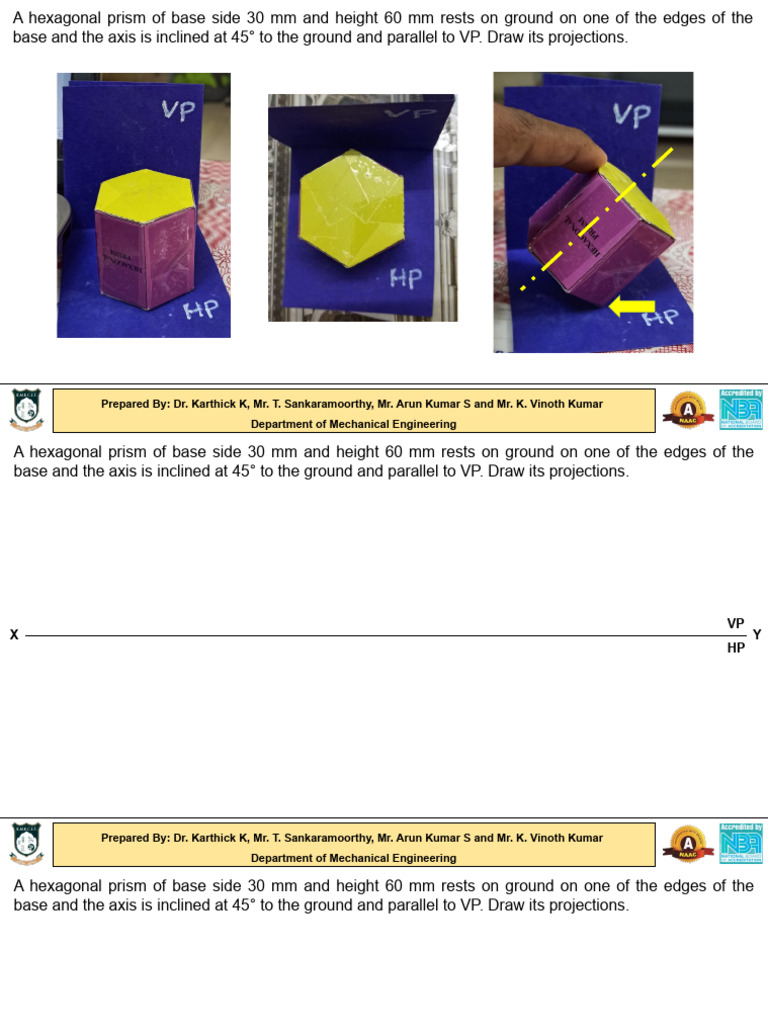 Projection of Solids - Problem 1 | PDF | Polytopes