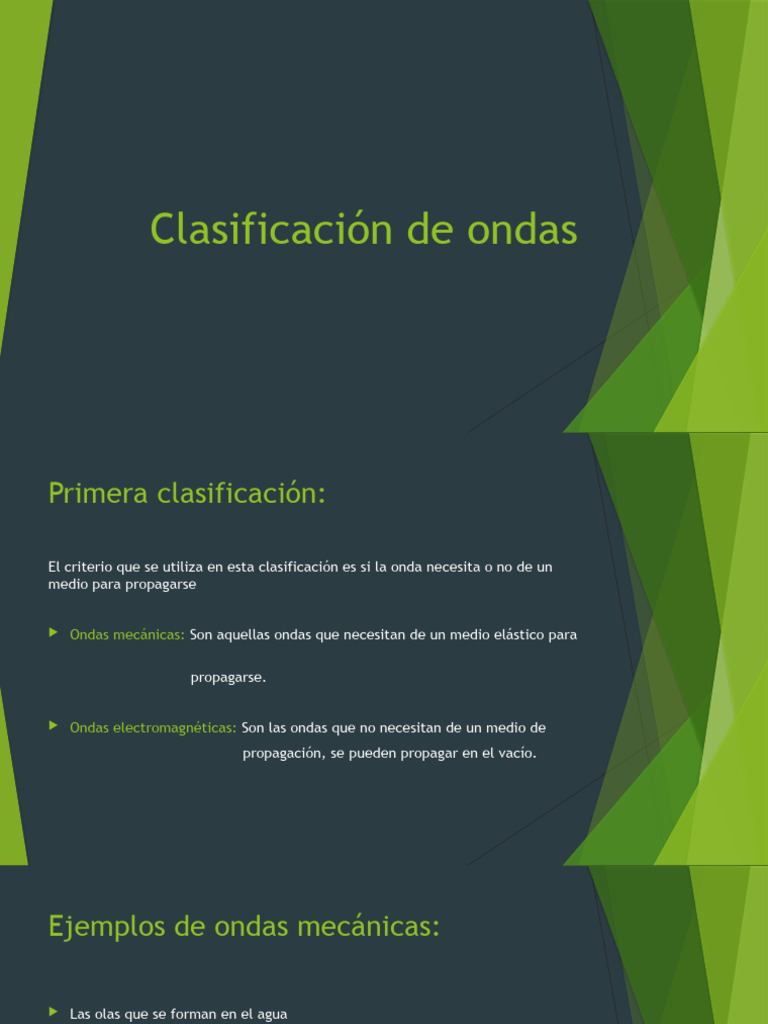 Clasificacion de Ondas 2 | PDF
