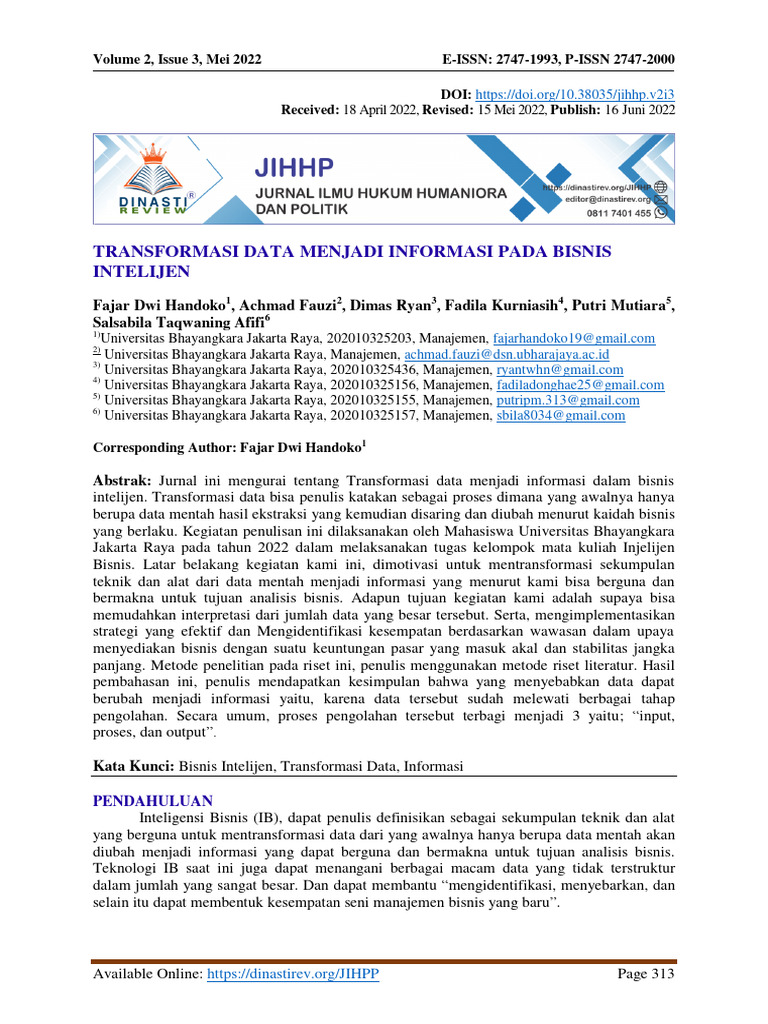 Admin Dinasti,+7.+Fajar+Dwi+Handoko | PDF | Komputer | Bisnis