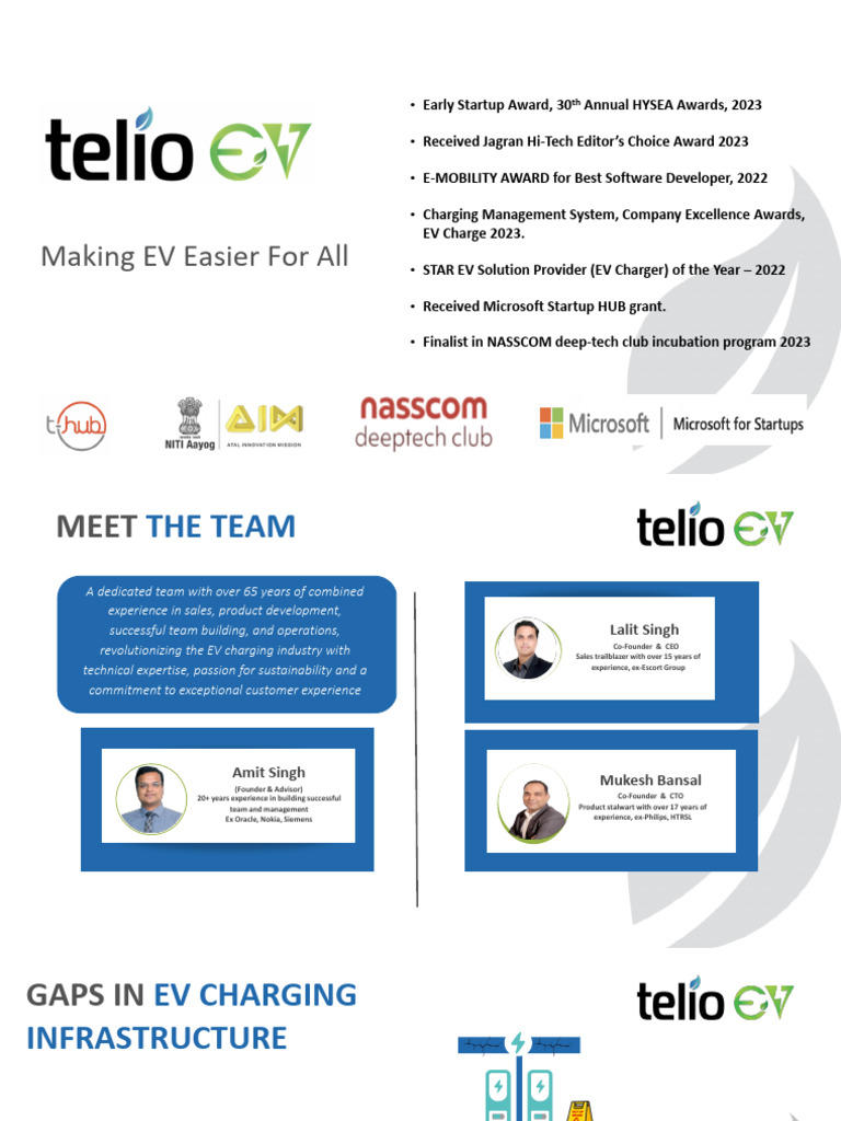 TelioEV Business Deck | PDF | Payments | Software