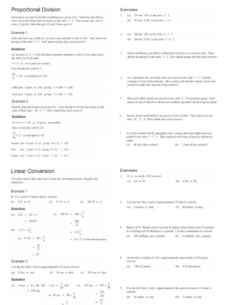 Ratio Problems and Solutions Guide | PDF | Ratio | Mathematics
