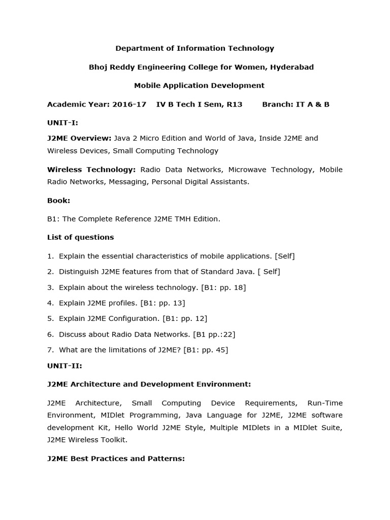 Mad Question Bank | PDF | Computer Engineering | Computer Programming