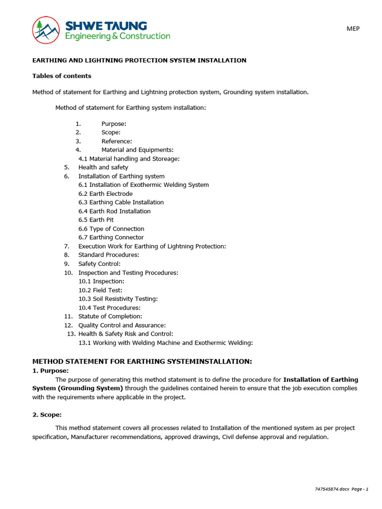 Earthing and Lightning Protection | PDF | Welding | Construction