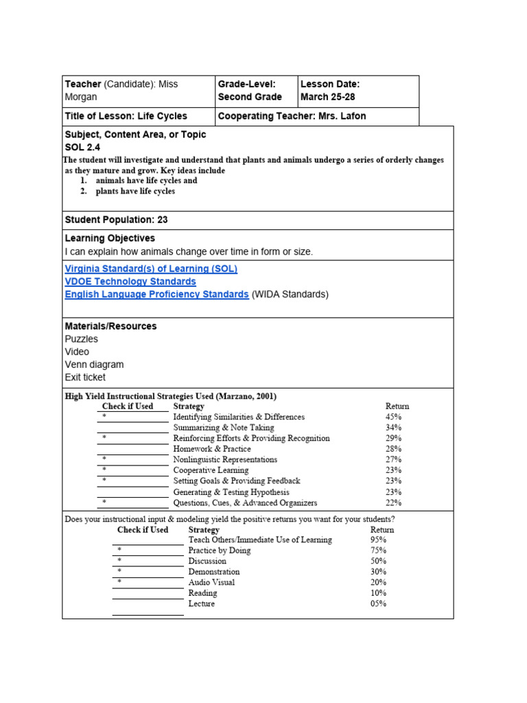 Lesson 5 Reflection ST Grade 2 | PDF | Learning | Classroom Management