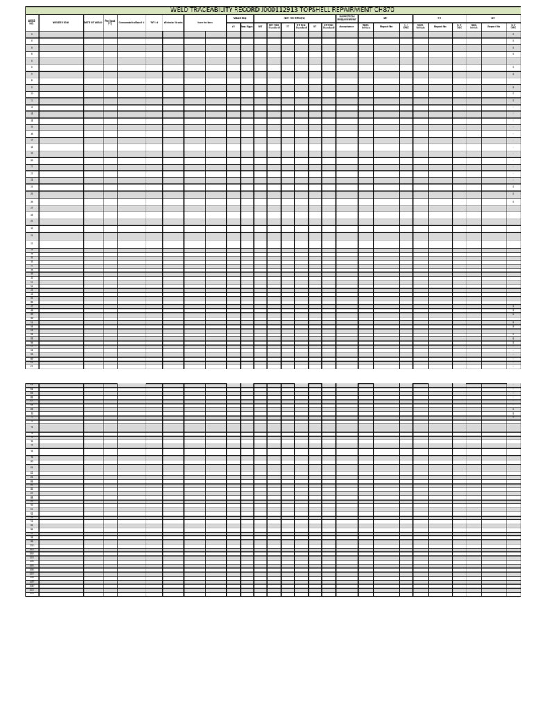 Weld Traceability | PDF | Secondary Sector Of The Economy | Business ...