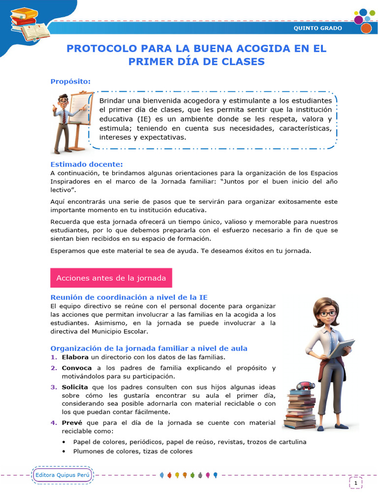 Protocolo de Acogida Escolar | PDF | Ira | Las emociones