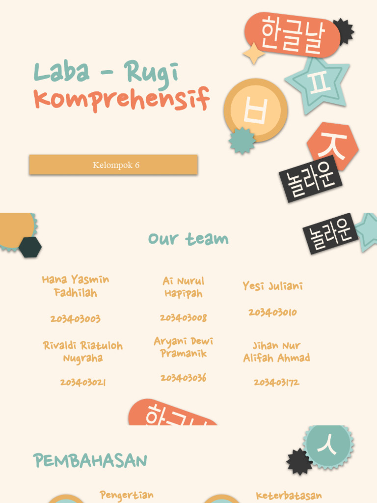 Laporan Laba Rugi Komprehensif | PDF