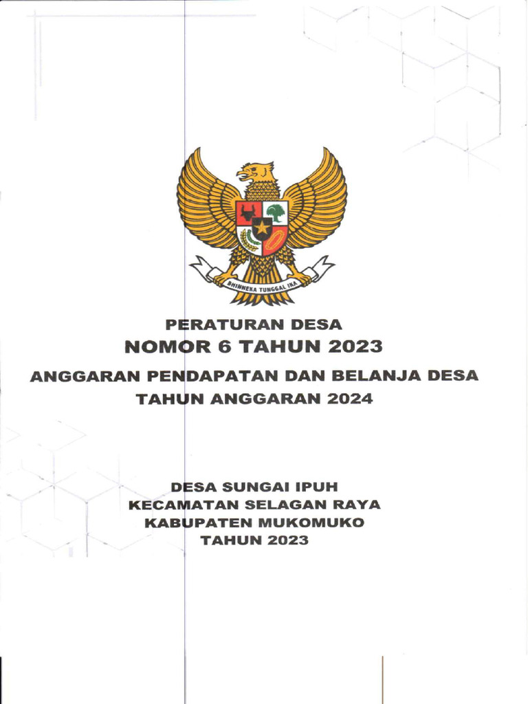 APBDES 2024 SUNGAI IPUH - Compressed (1) - Compressed | PDF APBDES 2024 SUNGAI IPUH - Compressed (1) - Compressed | PDF