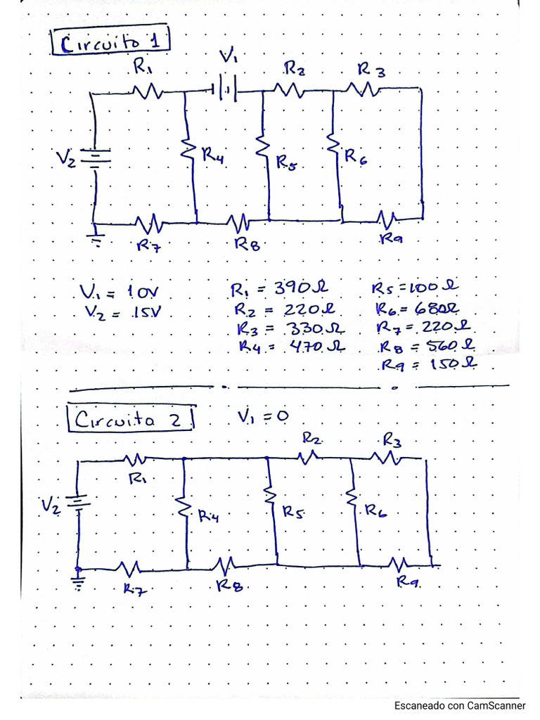 Figura 1. Circuitos 1, 2 y 3 | PDF