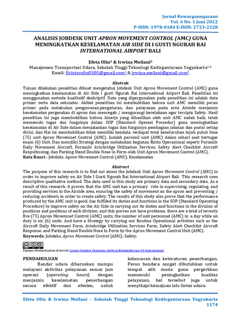 Tugas Unit AMC di Bandara Bali | PDF