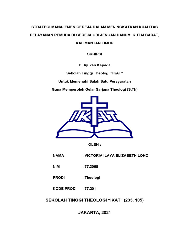 Skripsi Vicky - 101 Halaman | PDF