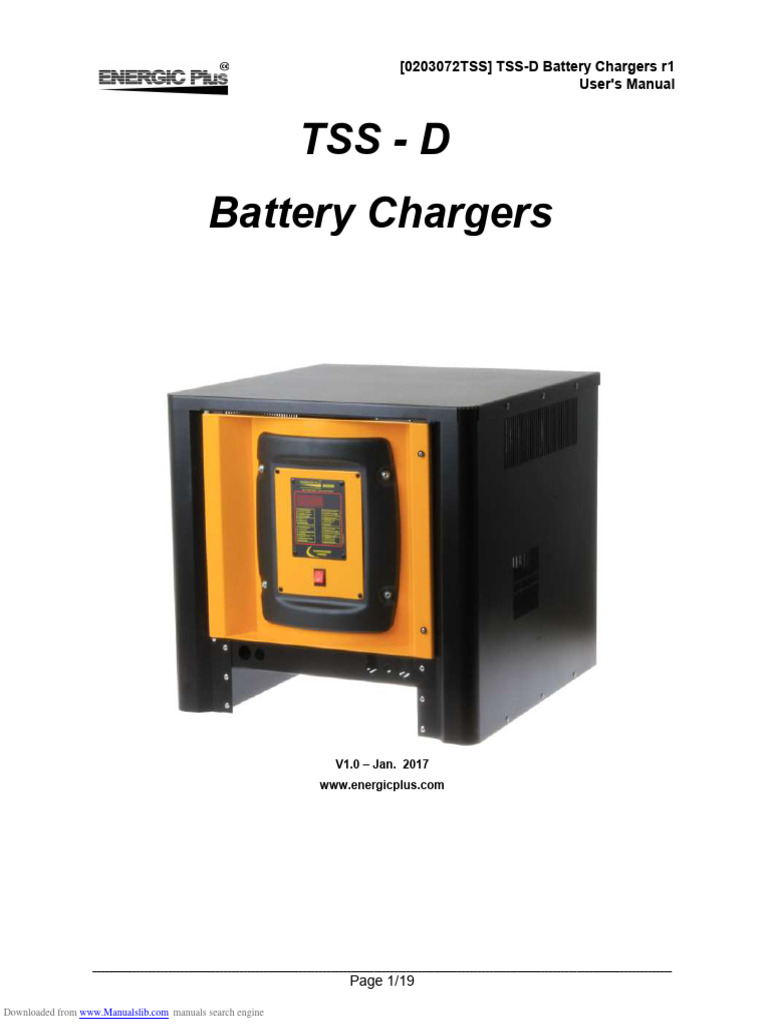 TSS D | PDF | Battery Charger | Alternating Current