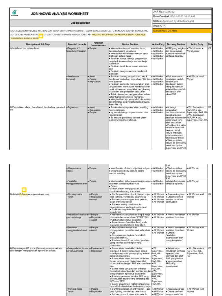 JHA UT Sensor Installation - 21332 - Reviewed (From PICORR JMS) | PDF