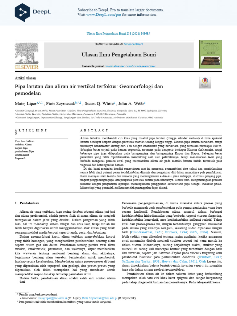 #46. Solution Pipes and Focused Vertical Water Flow - Geomorphology and ...
