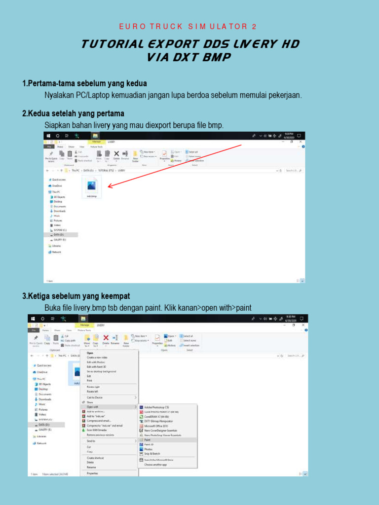 Tutorial Export Livery HD Via DXT BMP | PDF