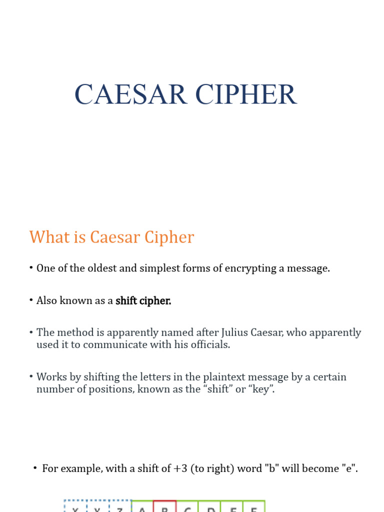 Caesar Cipher | PDF