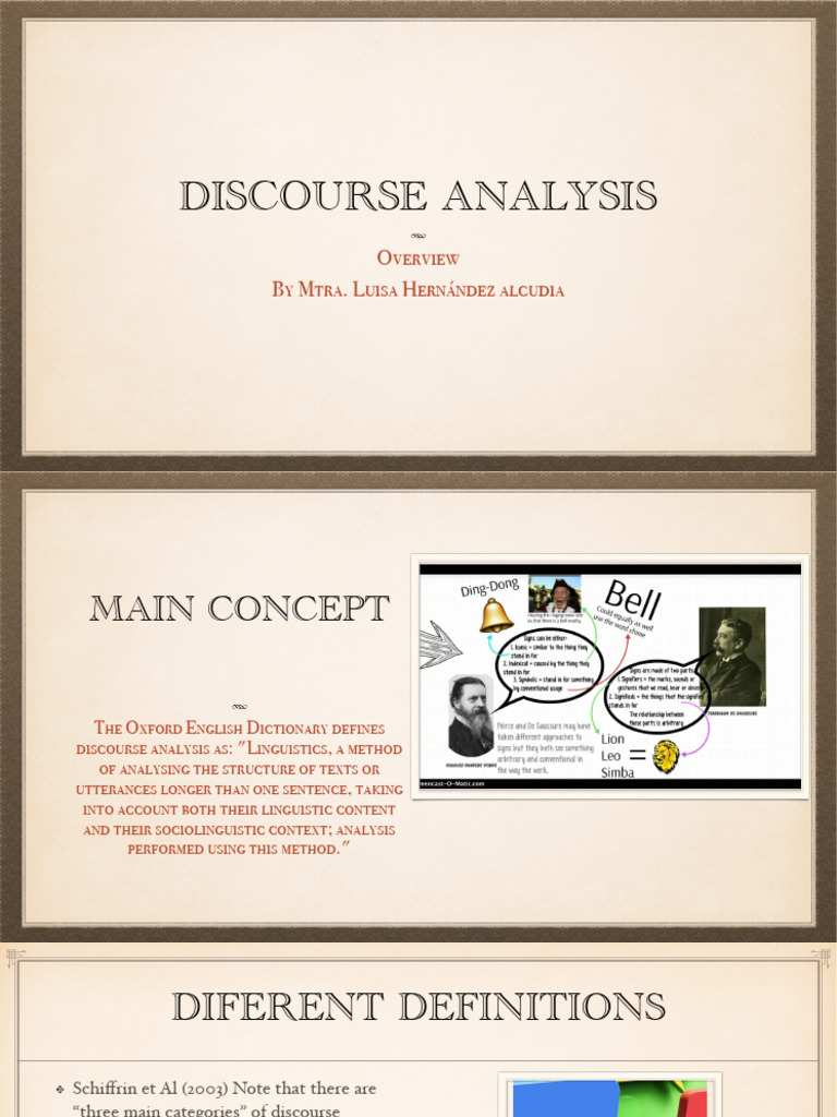 Discourse Analysis Overview | PDF