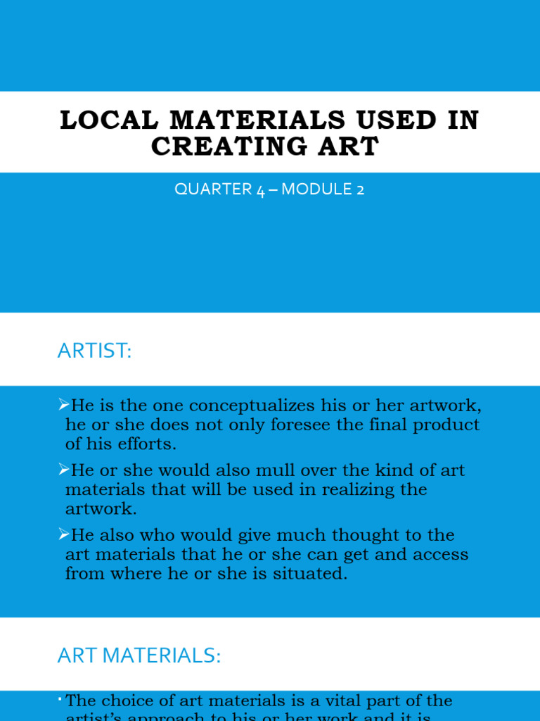 Local Materials Used in Creating Art | Download Free PDF | Coconut