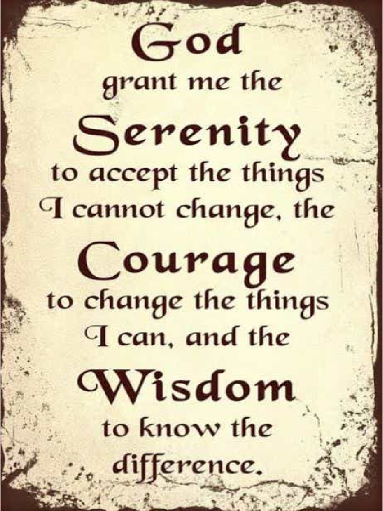 Serenity Prayer | PDF