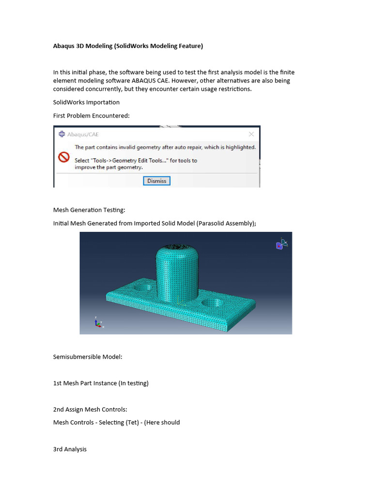 Model Abaqus 3D | PDF | Stress (Mechanics) | Solid Mechanics