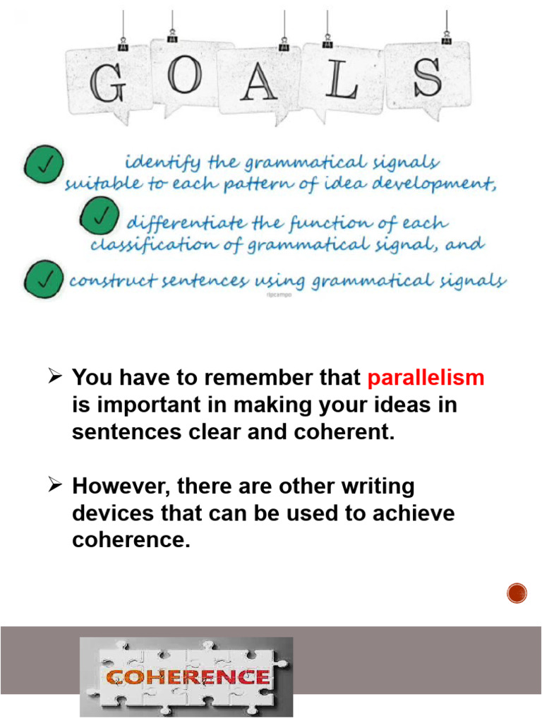 QTR 4 Lesson 1 Using Appropriate Grammatical Signals For Patterns of Idea Devt | PDF | Cloud