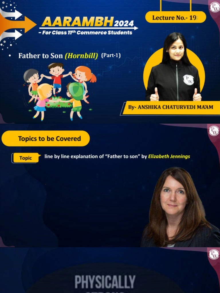 Lec 19 - Father To Son - Eng - Aarambh (2024) - Anshika Ma'am 28-08-2023 Aadil Finall PDF | PDF