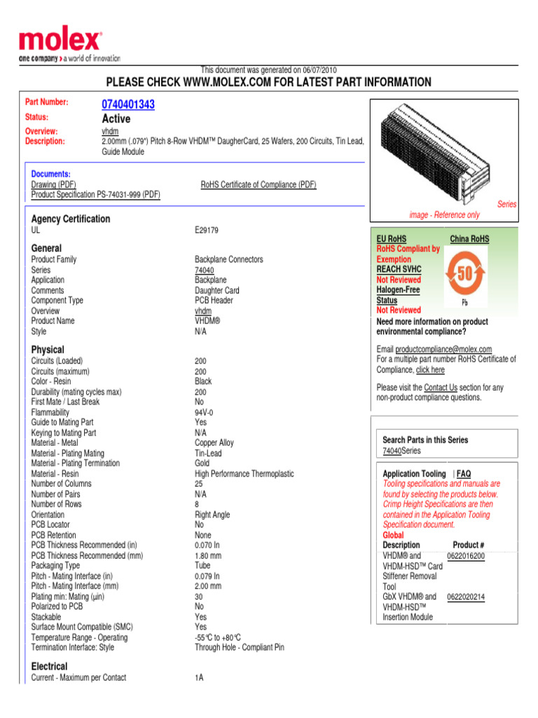 Agency Certification: Part Number: Status: Overview: Description | PDF ...
