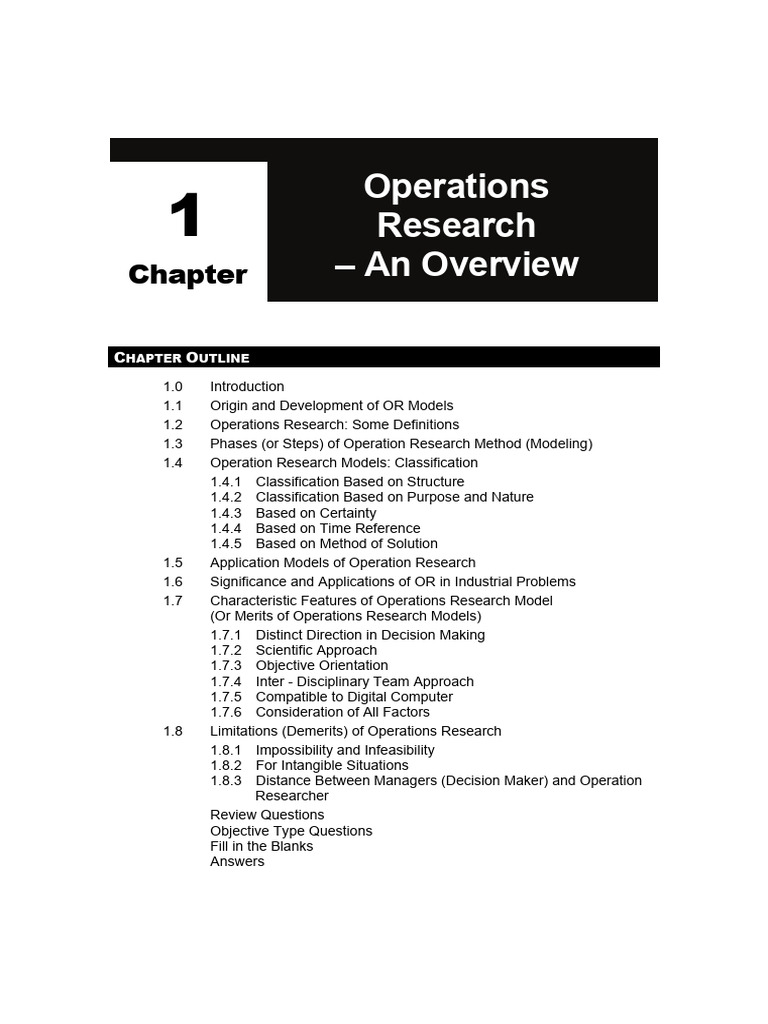 059145a019c2fb - Operations Research Theory & Practice - Nvs Raju - Ch1 | PDF