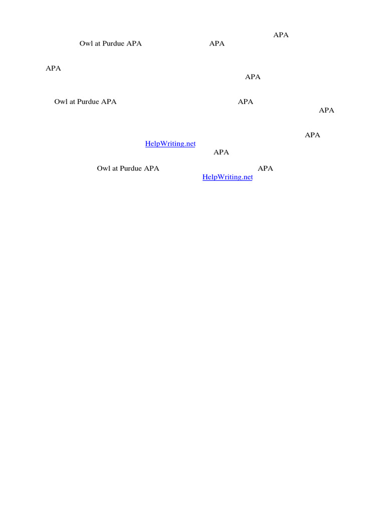 Owl at Purdue Apa | Download Free PDF | Apa Style | Citation