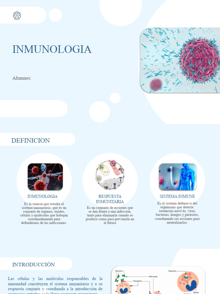 INMUNOLOGIA | PDF | Sistema inmune | Inmunología