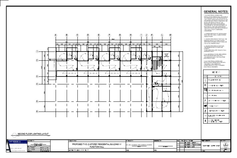 E002 Second Lighting Layout | PDF | Electrical Engineering | Electricity