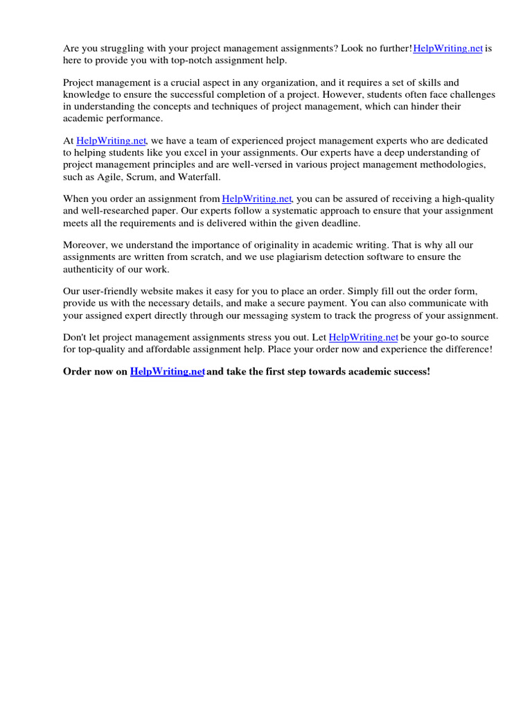 Assignment Project Management | PDF | Project Management | Architect