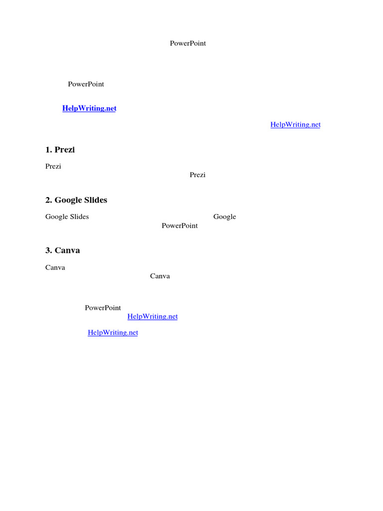 Powerpoint Presentation Alternatives | PDF | Microsoft Power Point ...