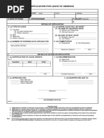 Application For Commuted Leave/Sick Leave | PDF | Law