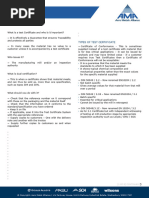 Material Test Certificates 2.1, 2.2, 3.1, 3.2 | PDF | Pipe (Fluid ...