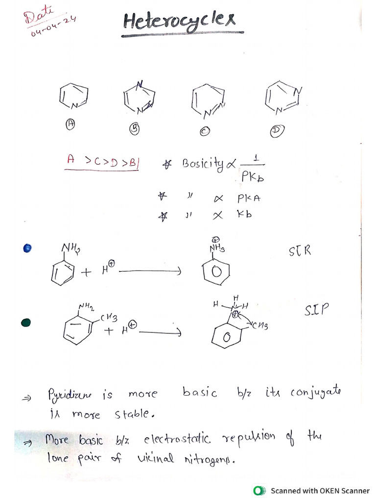 Six Membered Heterocycles | PDF