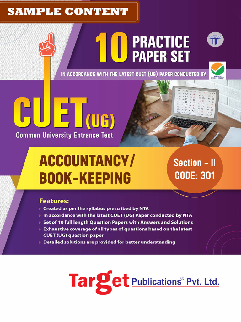 Sample PDF of Cuet Accountancy Book Keeping Sample Content 4258 ... Sample PDF of Cuet Accountancy Book Keeping Sample Content 4258 ...