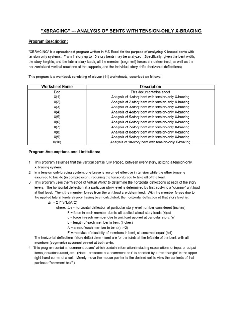 X Bracing | PDF | Beam (Structure) | Buckling