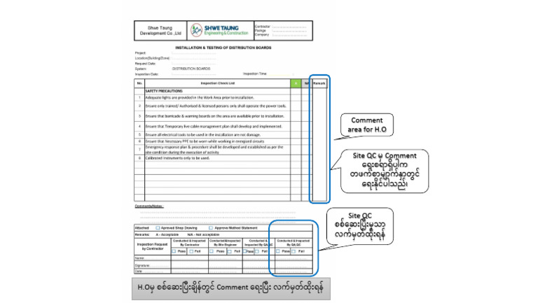 Check List sample | PDF